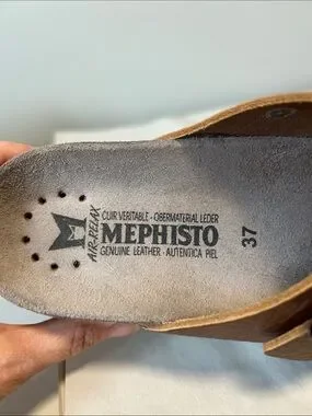 Shoes | Mephisto Harmony Desert Brown Leather Sandals | Poshmark